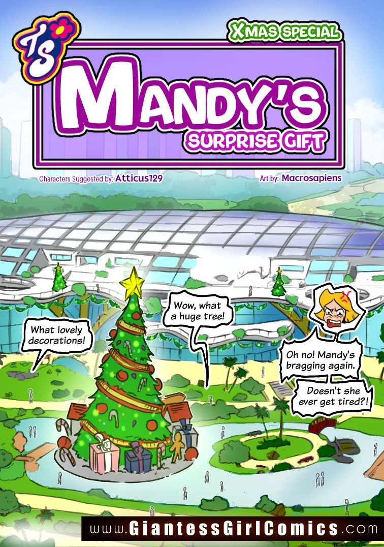 MANDY'S SURPRISE GIFT | XMAS SPECIAL | GIANTESS COMIC | Giantess Girl ...